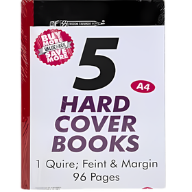 Book Hard-Cover A4 96-Page 1-Quire 5pk | Shop Today. Get it Tomorrow ...