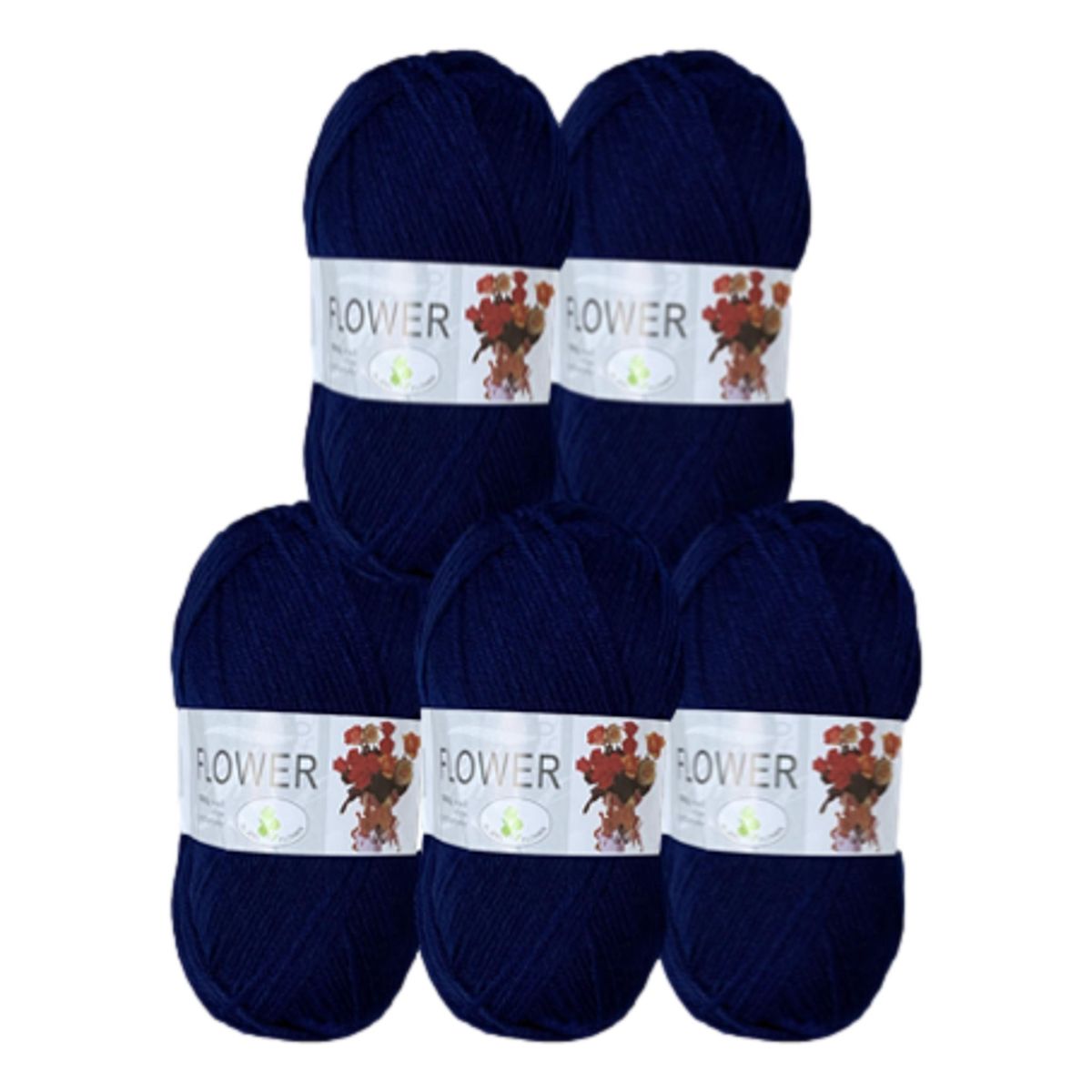Double Knitting Polyester Yarn 100g (Pack of 5) Navy | Shop Today. Get ...
