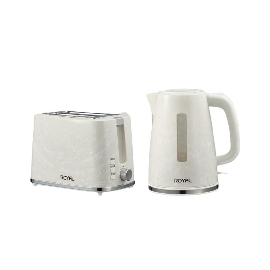 Royal of Home Marble Design Kettle & Toaster Breakfast Set | Shop Today ...