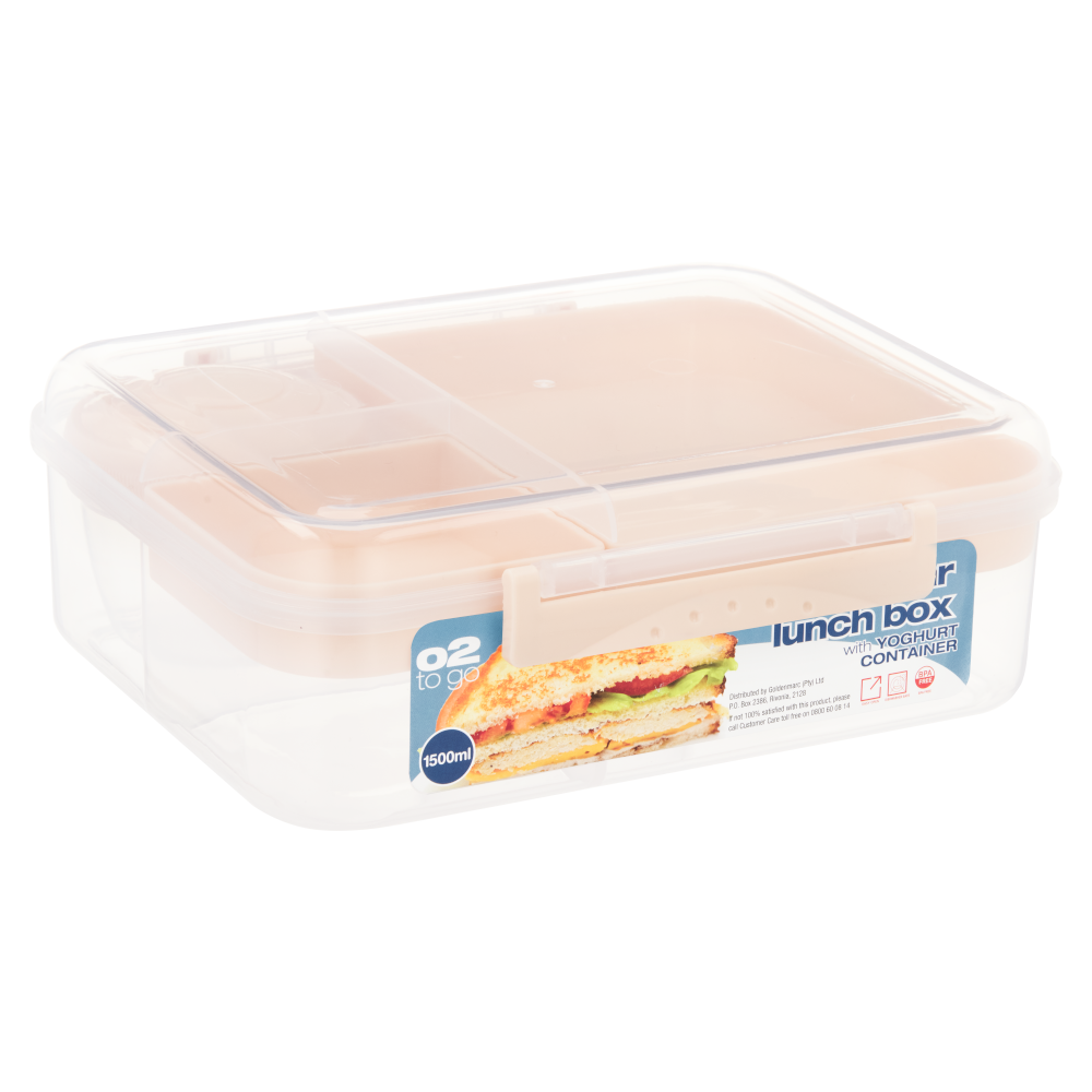 O2 Store 1500ml Lunch Box with Yoghurt Container | Shop Today. Get it ...