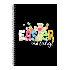 Cross Blessings A4 Notebook for Men Women Christian Easter Graphic ...