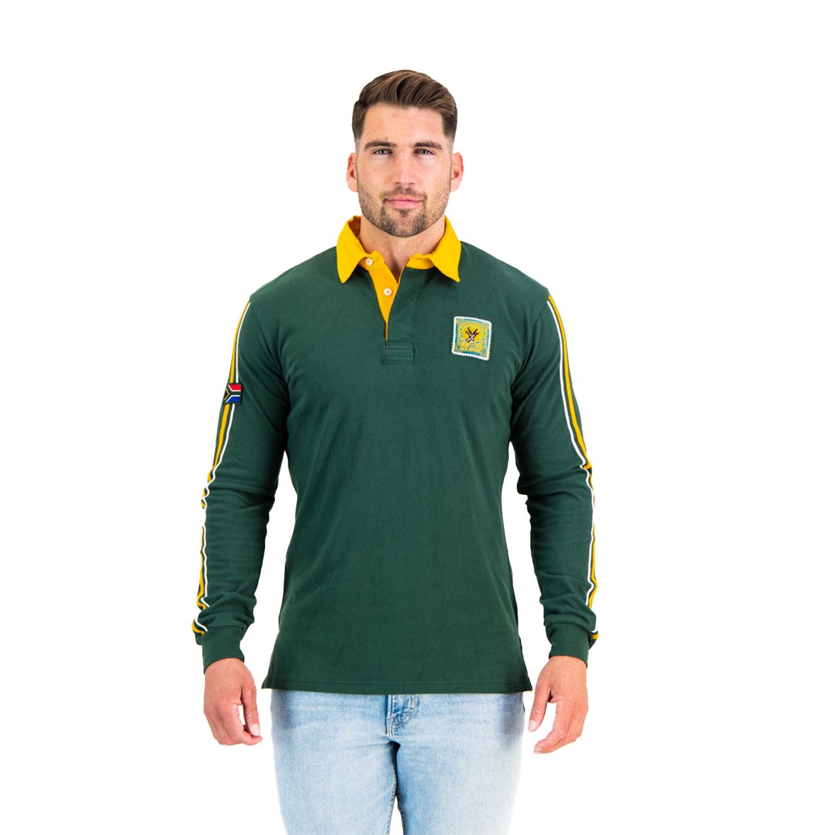 Old School SA Supporters United LS Rugby Jersey-OS Green | Shop Today ...