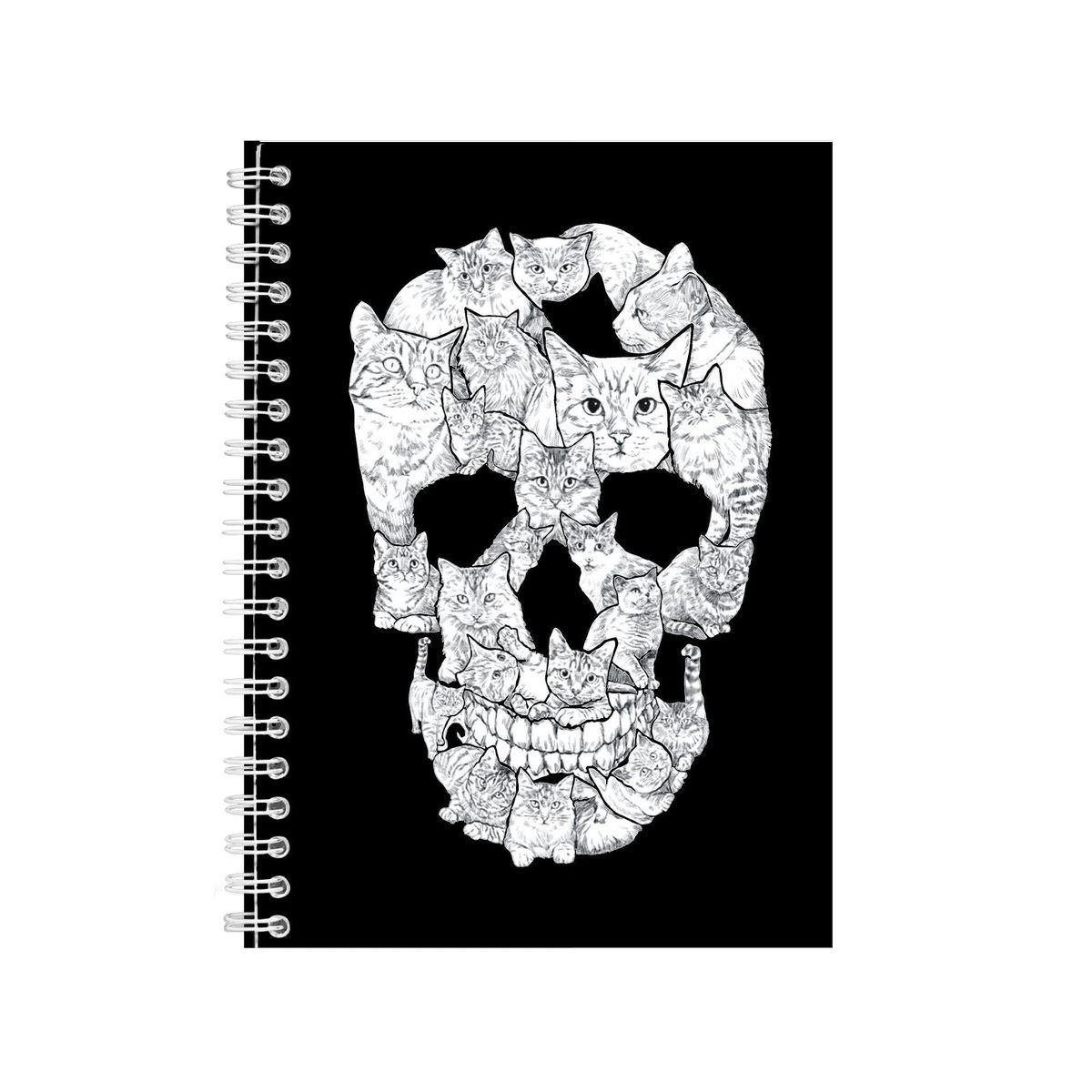 Cat Face Skull Notebook Gift Idea Writing Book Notepad Pad 27 | Shop ...