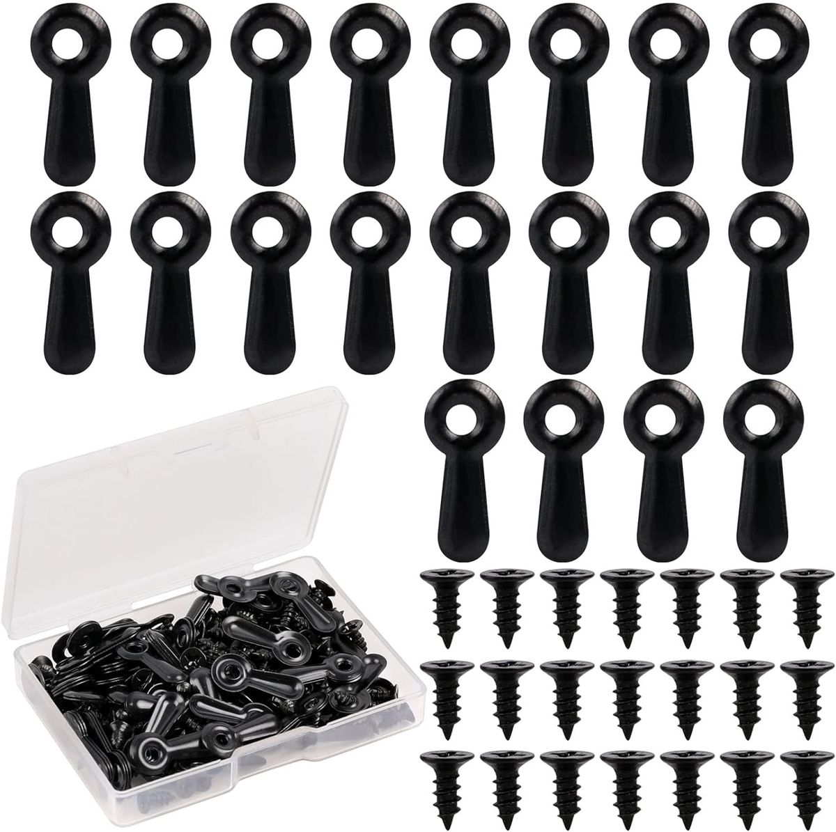 DIY Tool Craft Frame Picture Turn Button Fasteners Clips & Screw Set ...