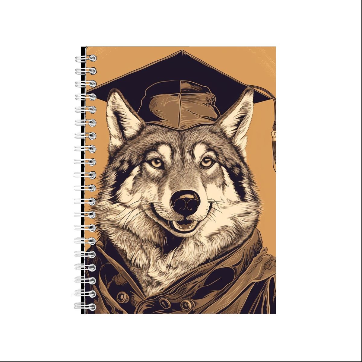 Graduation Wolf 2 A5 Spiral Notepad Pad | Shop Today. Get it Tomorrow ...