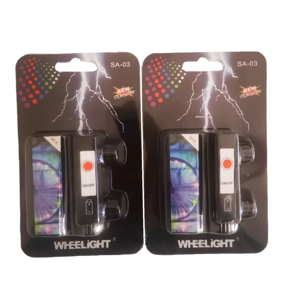 Bike Wheel LED Lights 2 Pack For Night Riding - Battery Operated ...