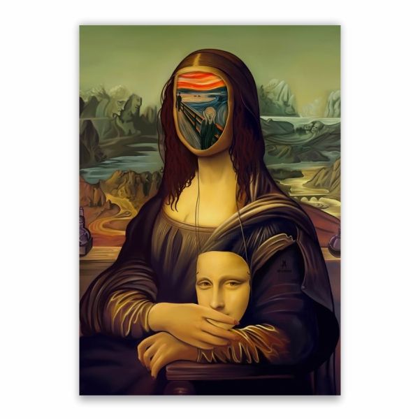 Mona Lisa Scream Inside Poster - A1 | Shop Today. Get it Tomorrow ...