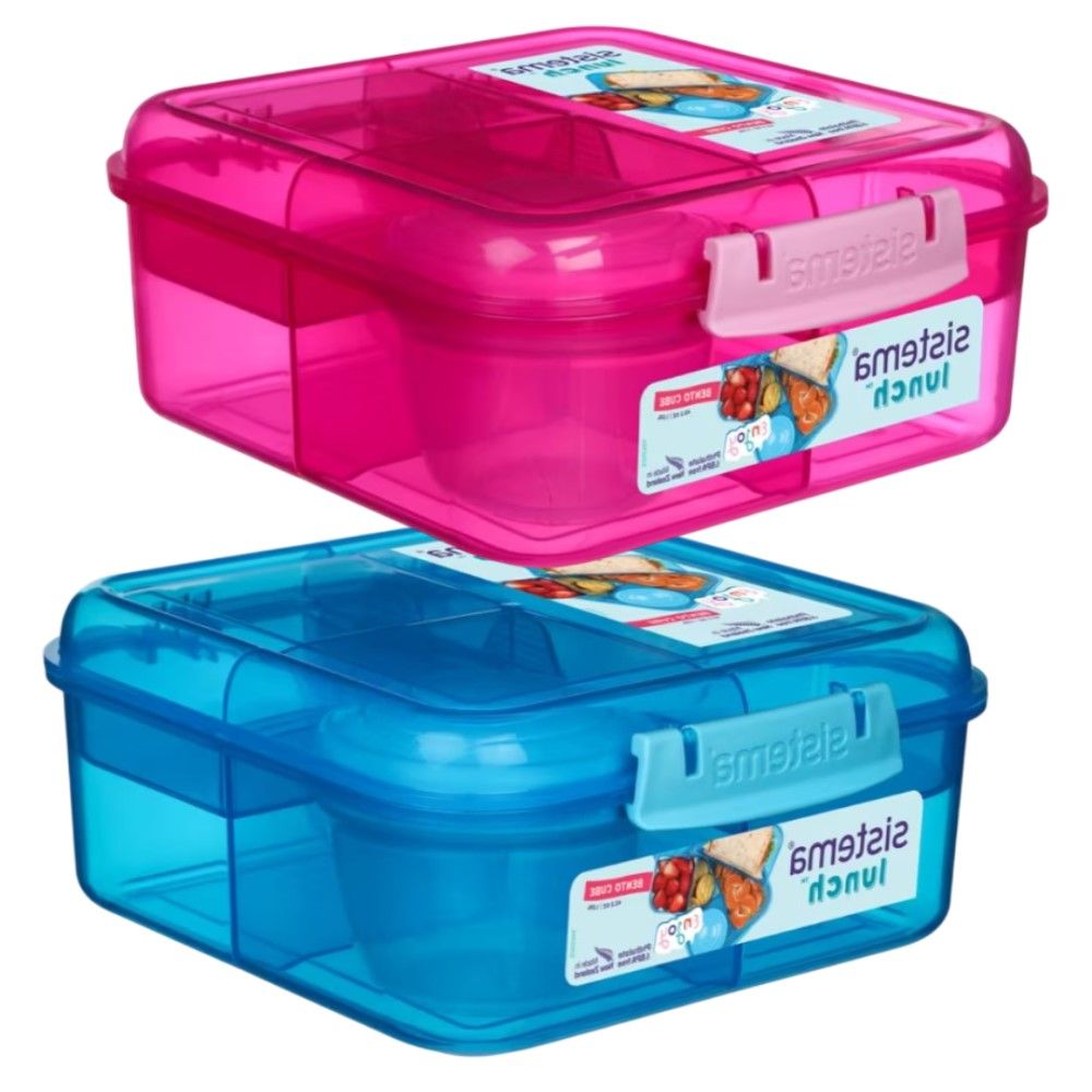 Sistema Lunch Box Bento Lunch with Yogurt Pot Square 1.2L Set | Shop ...