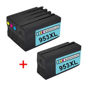 HP 953XL / 953 Ink Cartridge Multipack + 1 x HP 953 black ink ...