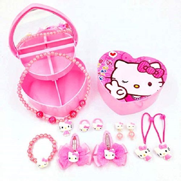 Hello Kitty Jewelry Set - Cute Hello Kitty Accessories Kit for GirlS ...