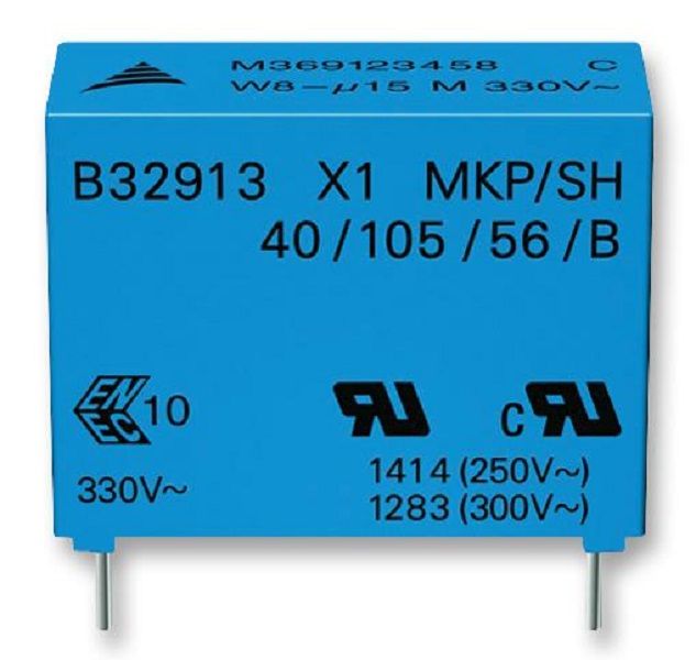 Epcos (B32912B3334M000) Safety Capacitor, Metallized PP, Radial Box - 2 ...