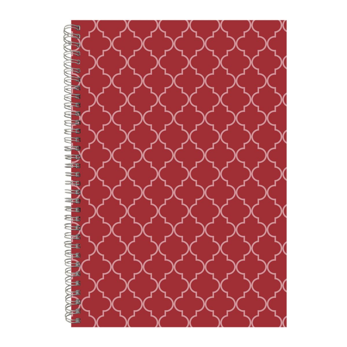 Pattern36 A4 Notebook Spiral and Lined Red and Blue Graphic Notepad ...