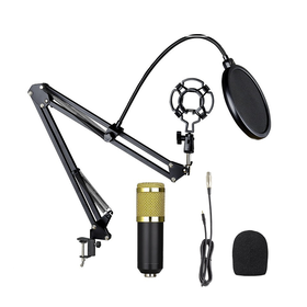 USB Condenser Microphone Computer Mic Kit Professional Studio Recording ...