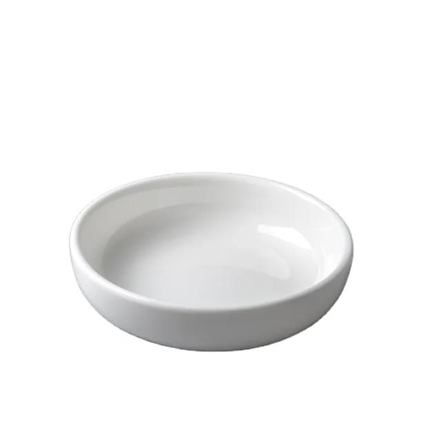 3 /3.8 Inch Round Small Dish White Ceramic Soy Sauce Bowl Sauce Dish ...