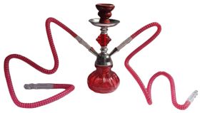 Red Glass Hookah - Hubbly Bubbly Twin Pipe | Shop Today. Get it ...