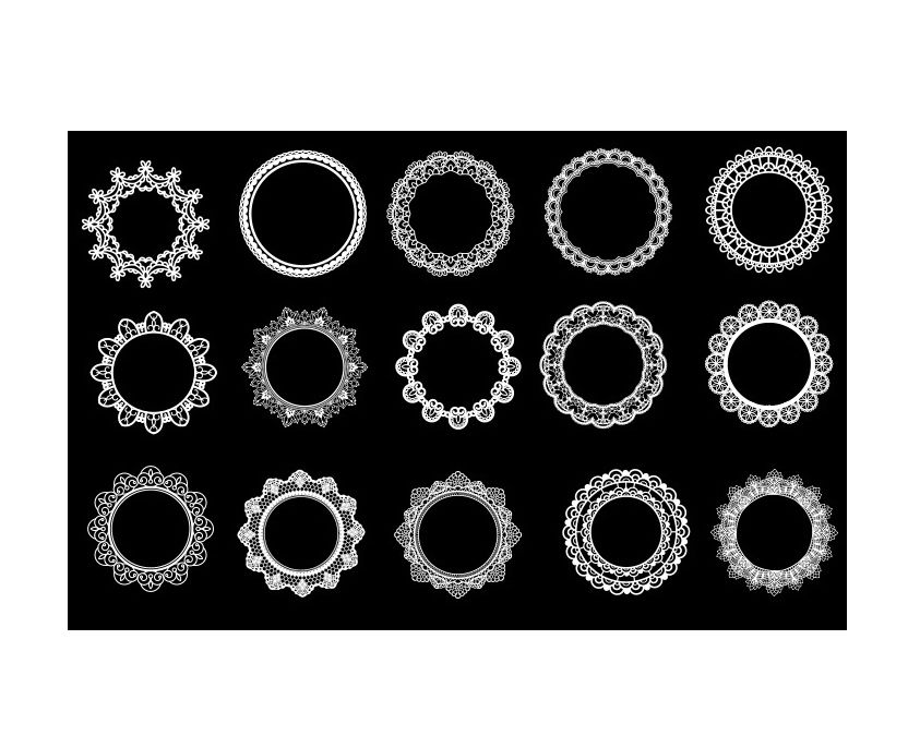 Small Decorative Stickers - Frilly Frames (Design 2) | Shop Today. Get ...