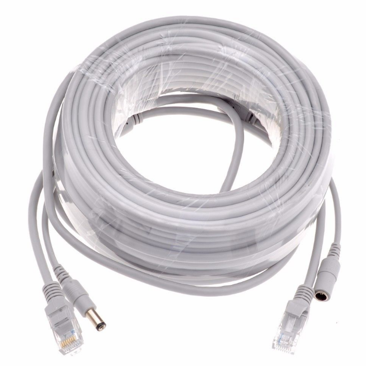 ZATECH RJ45 + DC Ethernet CCTV Cable for IP Cameras - 20 Meter | Shop ...