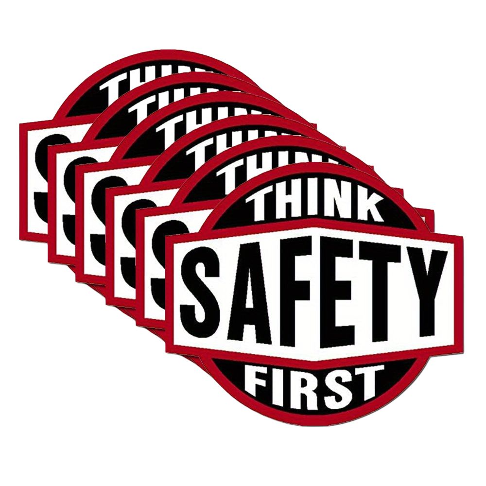 6 Pieces Transportation Safety First Vinyl Decals for Cars Bikes and ...