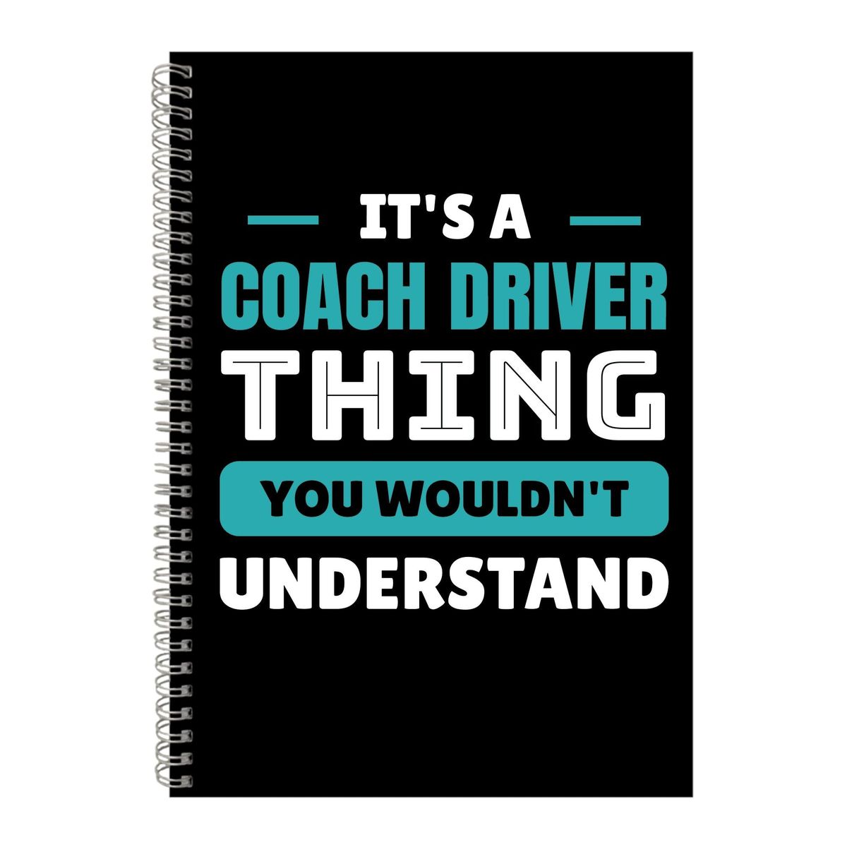Coach Driver A4 Notebook Spiral and Lined Job Quote Graphic Notepad ...