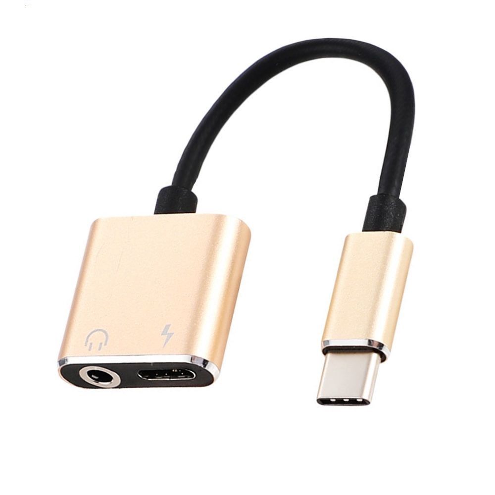 2 in 1 Type C to 3.5 Mm and Charger Headphone Audio Jack | Shop Today ...