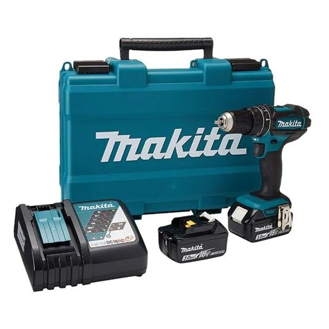 Makita - Cordless Driver Drill Combo (DHP482RFE) with Batteries and ...