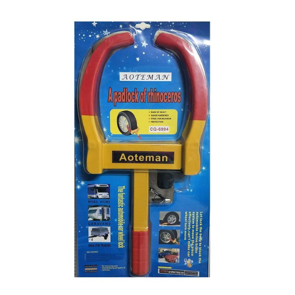 Aoteman Anti-Theft Tyre Wheel Clamp Lock Jammer (Red and Yellow) | Shop ...