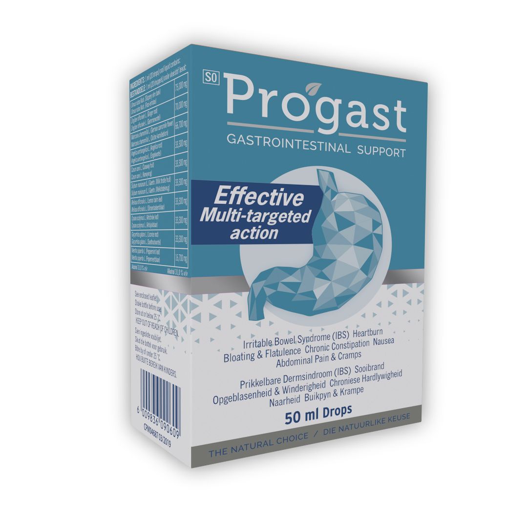 Progast Multi-Action Drops - IBS, Heartburn, Nausea & Cramps (50ml ...