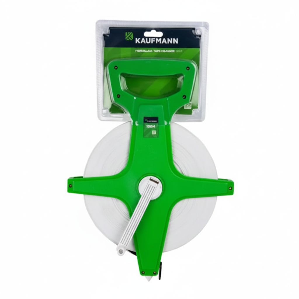 Kaufmann Fiberglass Tape Measure 100m x 12.5mm for Construction & DIY ...