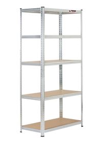 Rhino Racking 180x90x40cm 5 Tier Boltless Storage Steel &MDF Shelving ...