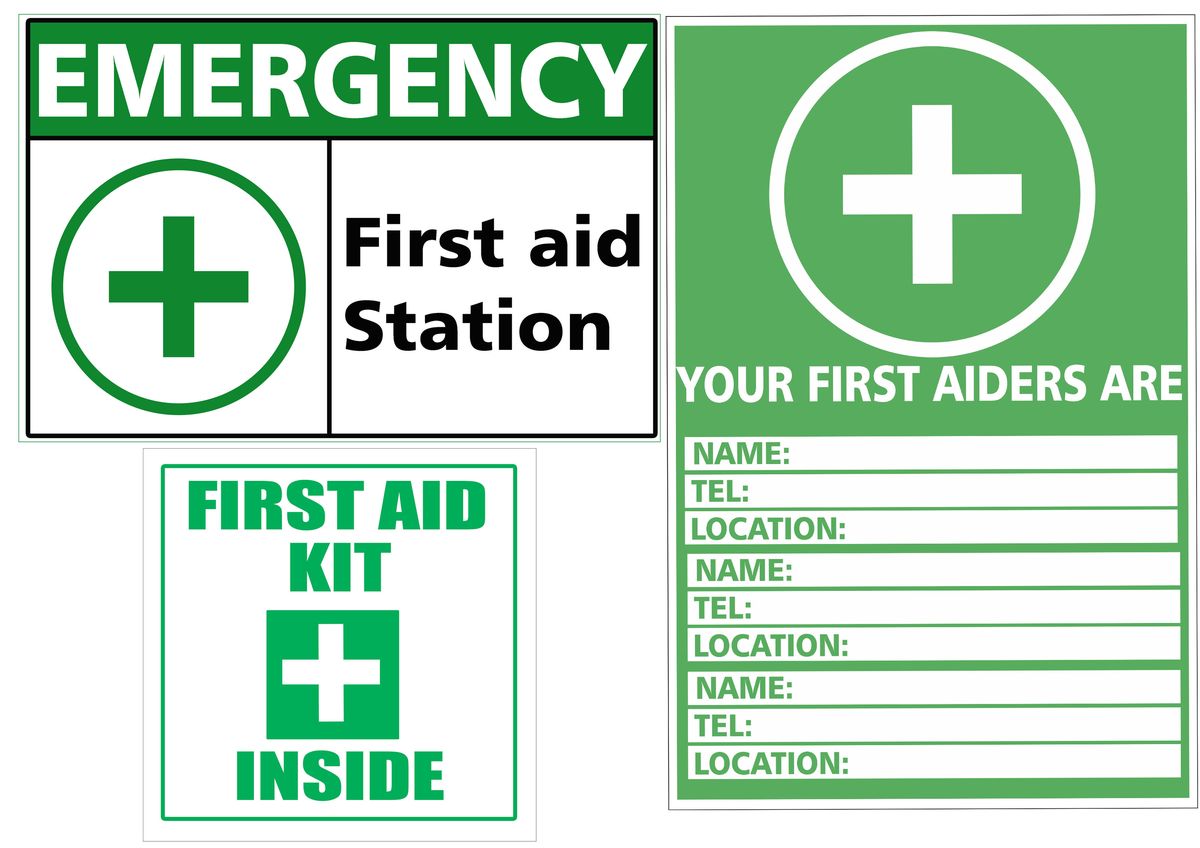 First Aid Sign 29x29cm - 3 Pack | Shop Today. Get it Tomorrow ...