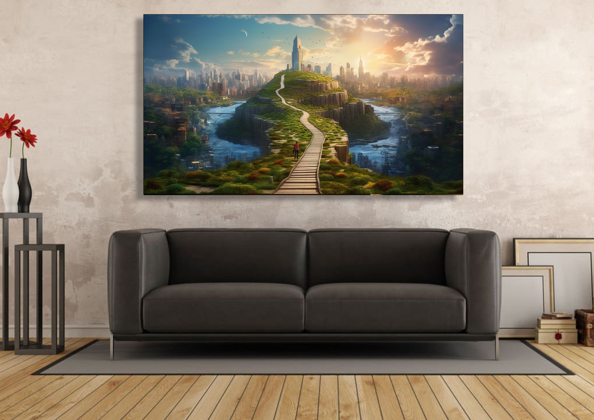 Canvas Wall Art - Path to Progress Abstract - IM0309 | Shop Today. Get ...