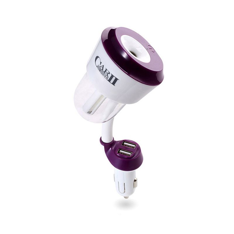 Car Diffuser Humidifier Cool Mist Car Air Purifier with 2 USB Charger ...