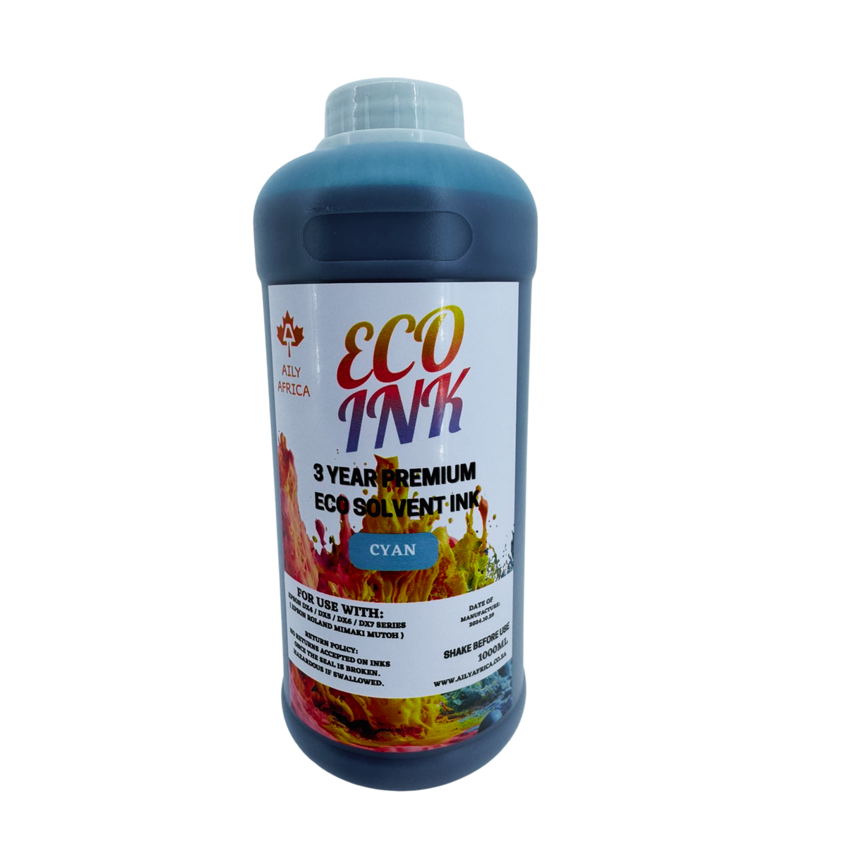 Eco Solvent Premium 3-Year Ink-CYAN | Shop Today. Get it Tomorrow ...