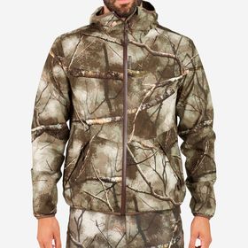 Solognac Silent Waterproof Hunting Jacket Treemetic 500 Camouflage ...