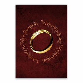 The One Ring Red Background Poster - A1 | Shop Today. Get it Tomorrow ...