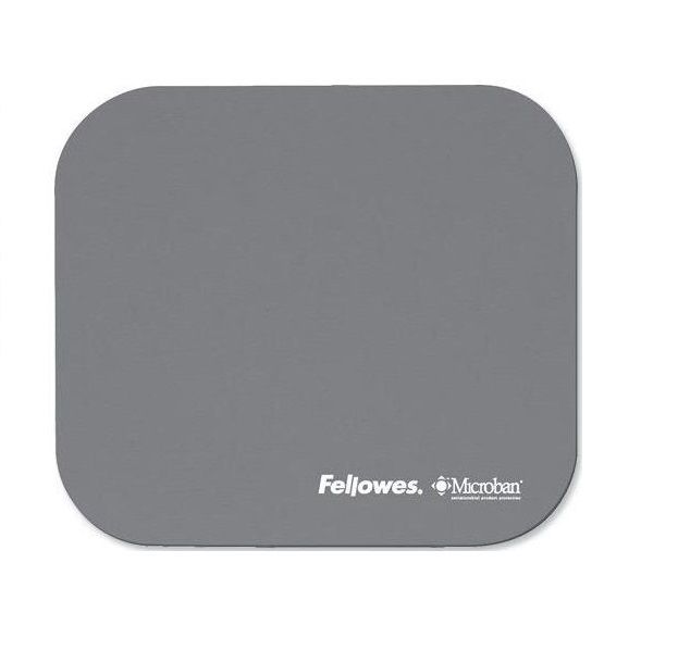 Fellowes Microban Mouse Pad with Anti-bacterial Protection - Silver ...