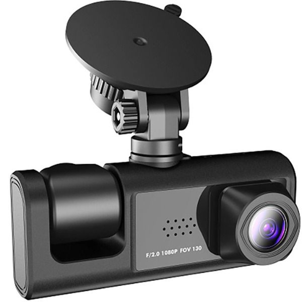 C309 Triple-Lens HD Dash Cam - Hidden In-Car Triple-Camera System ...
