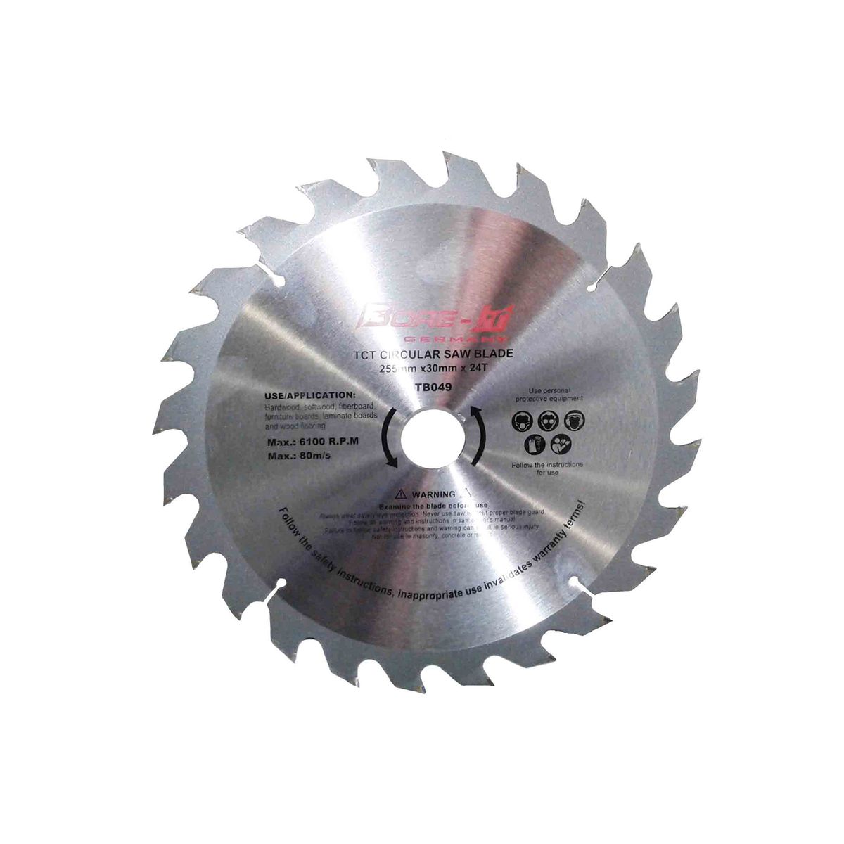 Bore-it - Circular Saw Blade - 255mm X 24t X 30/20/16b - 4 Pack | Shop Today. Get it Tomorrow ...