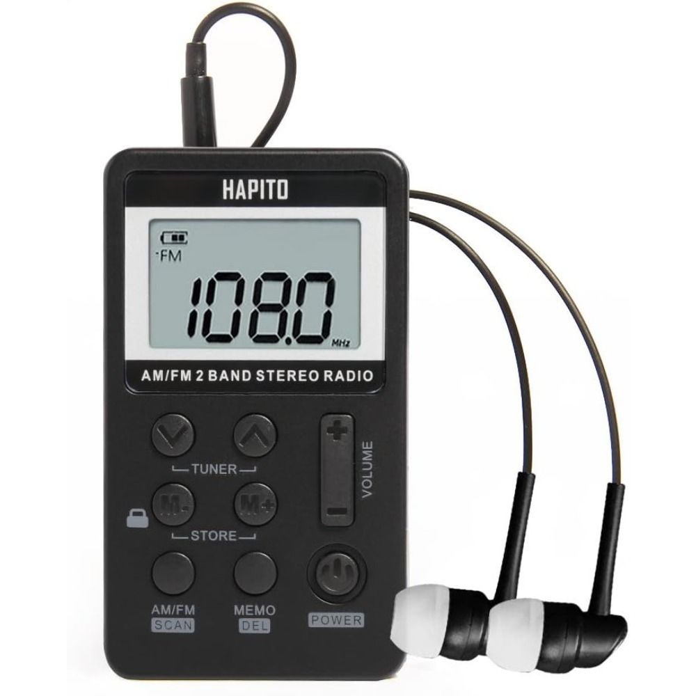 Pocket AM FM Radio Portable Digital Tuning Radio Personal Small ...