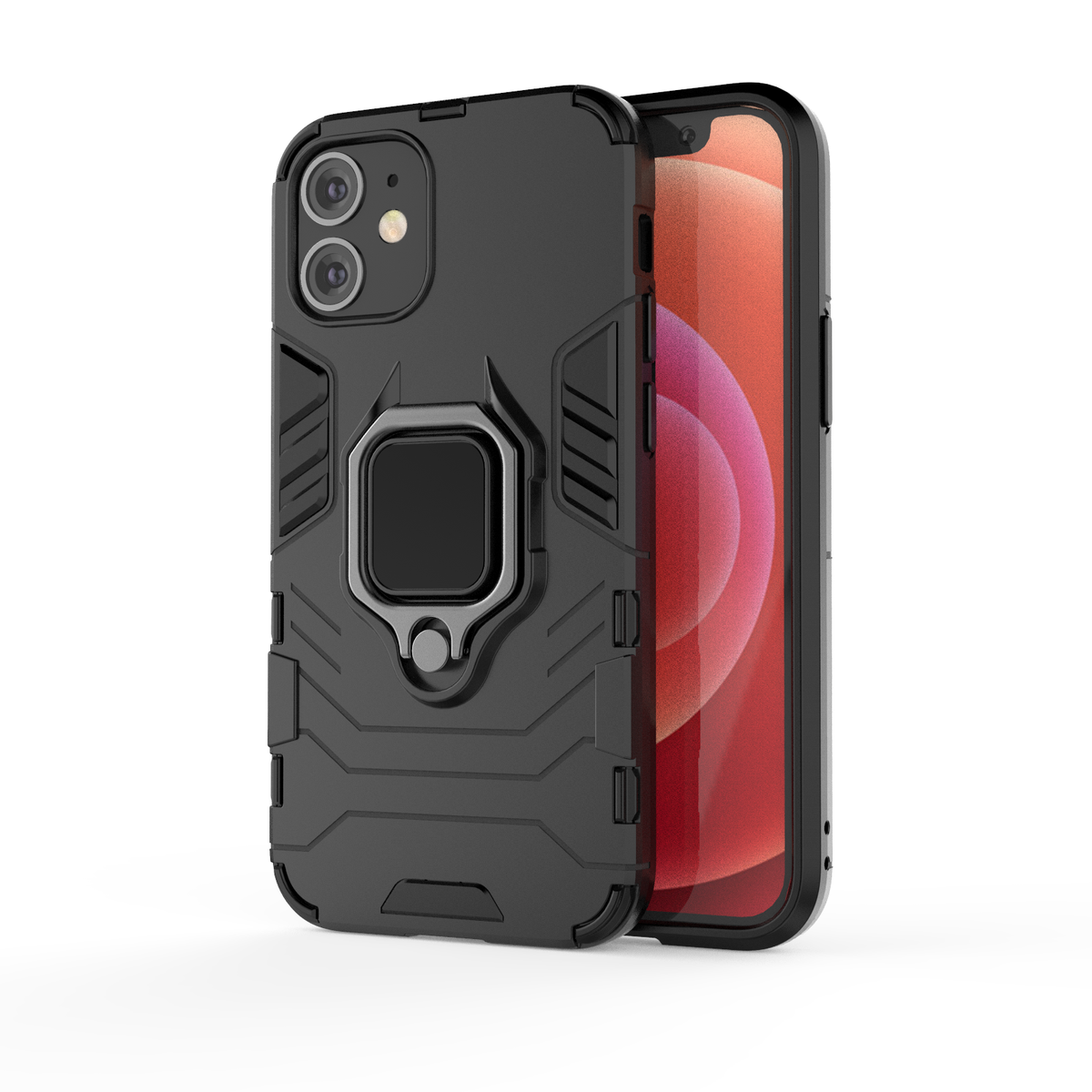 Gadget Mafia Cover for iPhone 12 Mini - Shockproof Panther Ring Stand ...