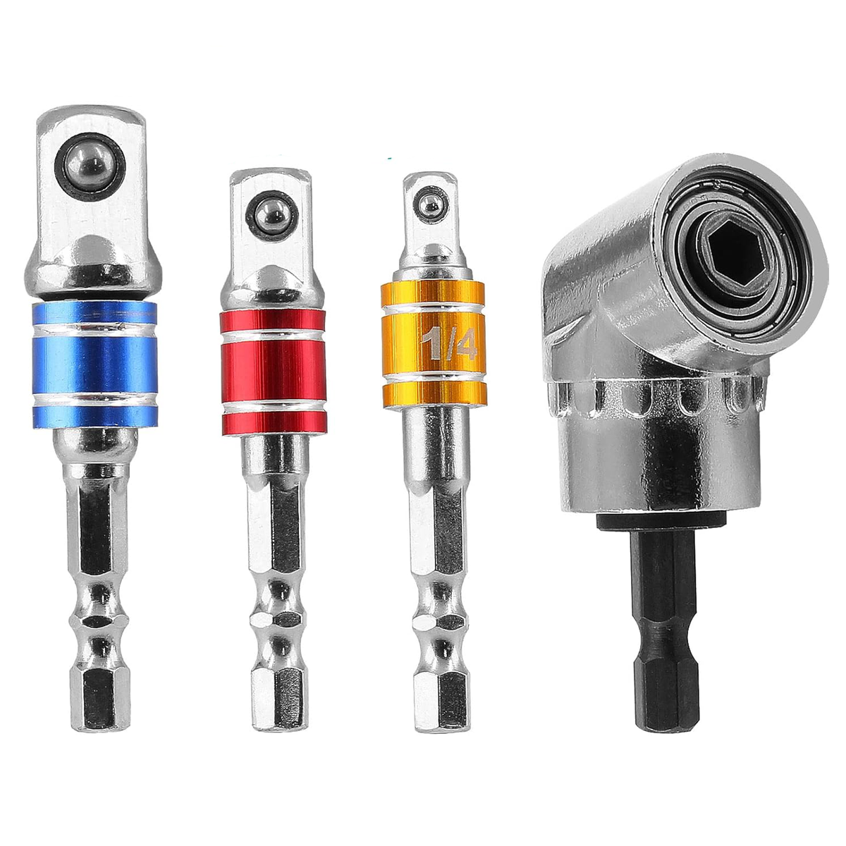 Right Angle Drill Attachment 4-in-1 Nut Driver Adapters | Shop Today ...