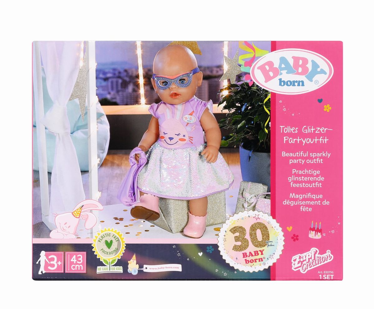 Baby Born Deluxe 43cm Birthday Outfit | Shop Today. Get it Tomorrow ...