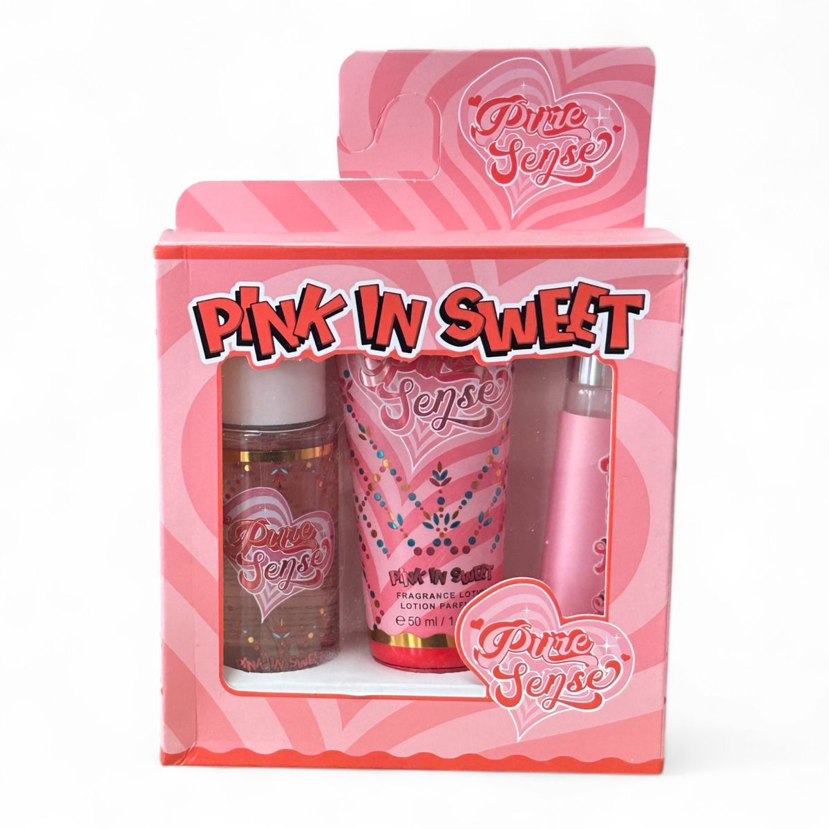 Body Philosophy Pink in Sweet Pure Sense Perfume Body Spray&Lotion Gift ...