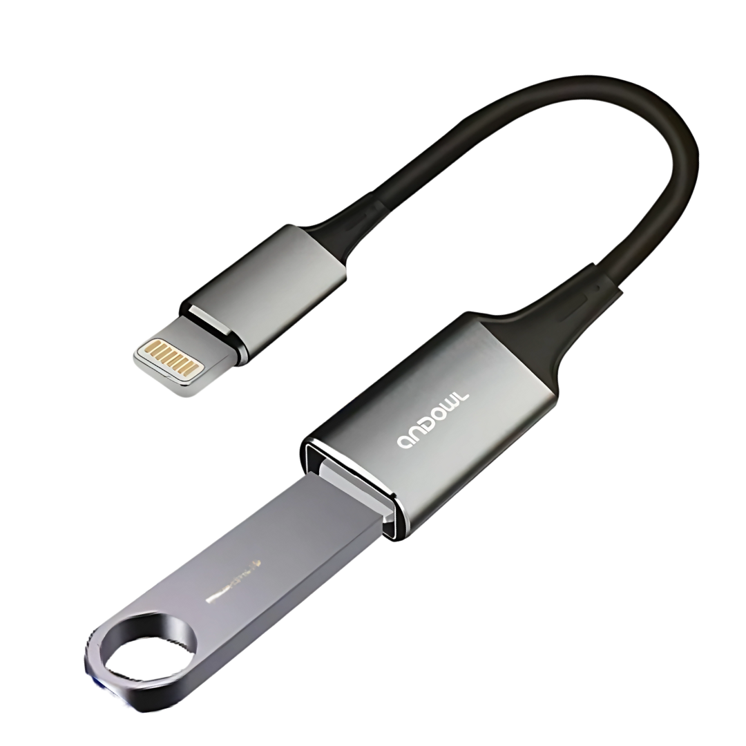 OTG Adapter with iOS Lightning and USB A Connector | Shop Today. Get it ...