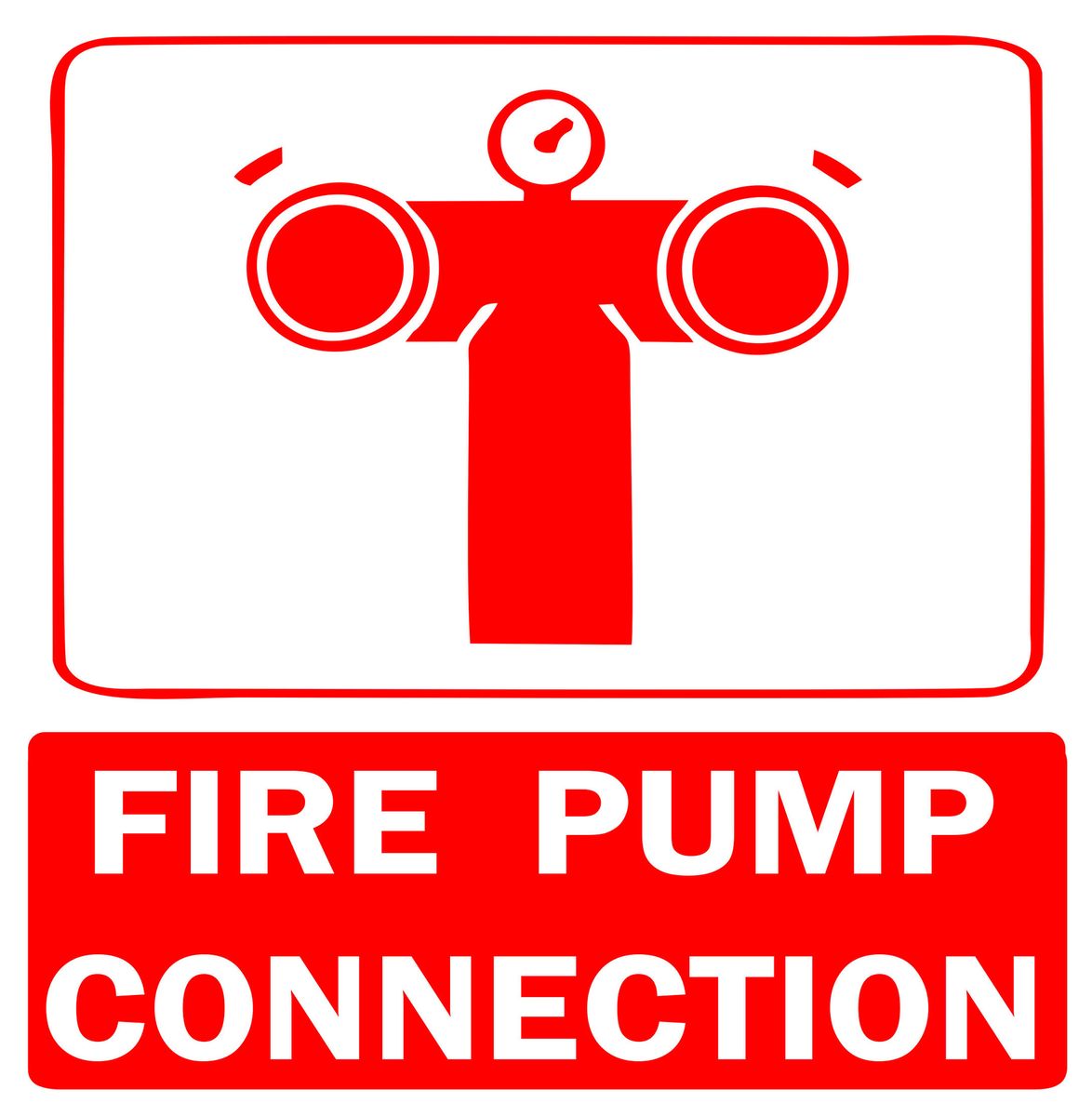Fire Pump Connection sign 29x29cm - 6 Pack. | Shop Today. Get it ...