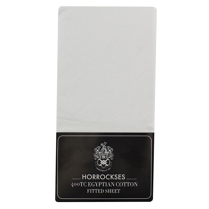 Horrockses 400TC Egyptian Cotton - Fitted Sheet - Ivory | Shop Today ...