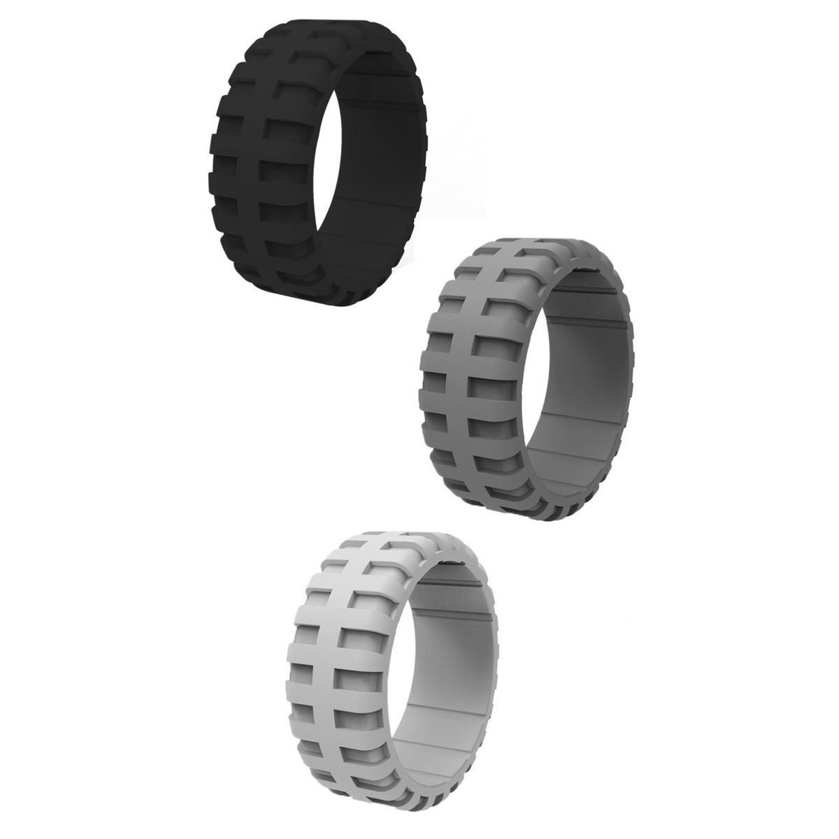 Ring Silicone Men - Tire Tread - Combo 2 - 3 Rings | Shop Today. Get it ...
