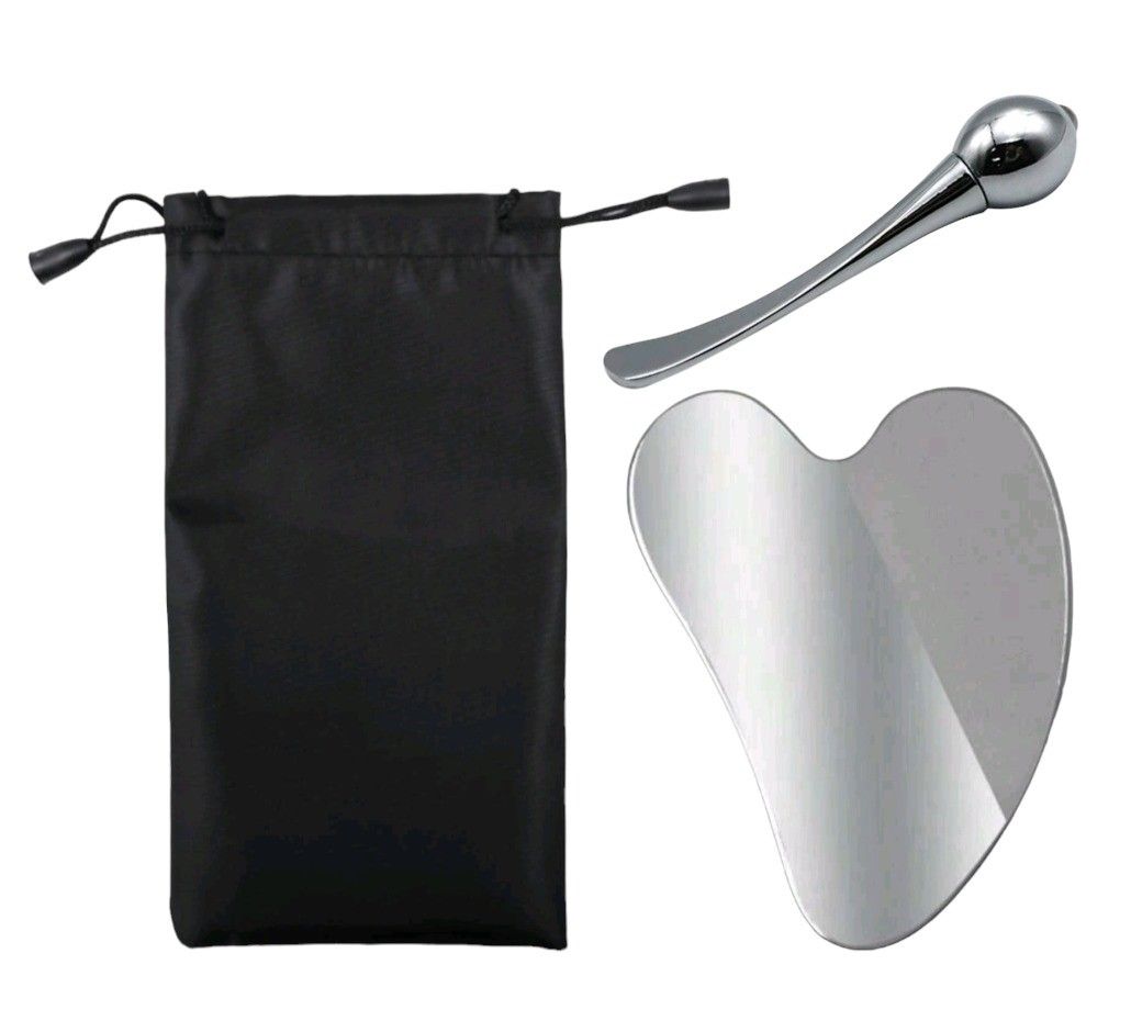 Stainless Steel Gua Sha & Eye Massage Stick Set | Shop Today. Get it ...