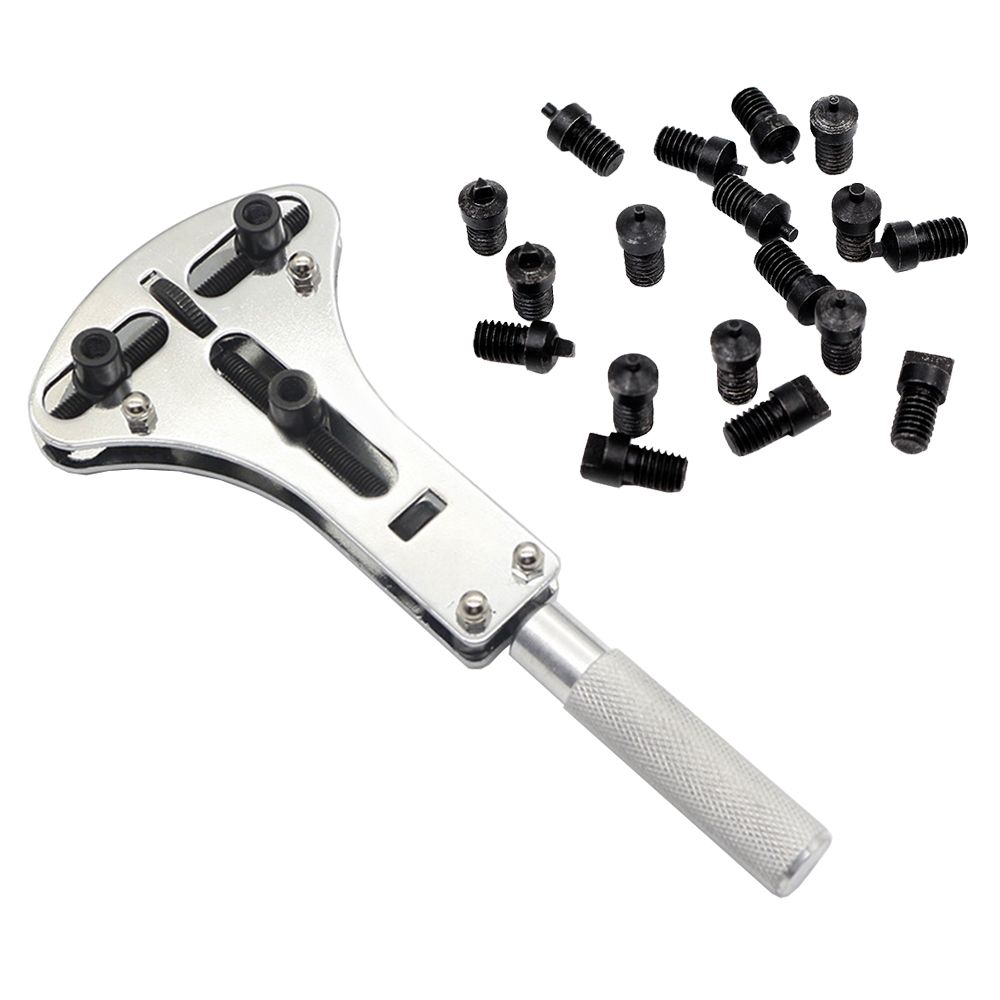 Adjustable 3 Position Watch Screw Back Remover Wrench with Replacement ...