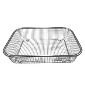 Mosaic Stainless Steel Square Basket - Heat Resistant Strainer Basket ...